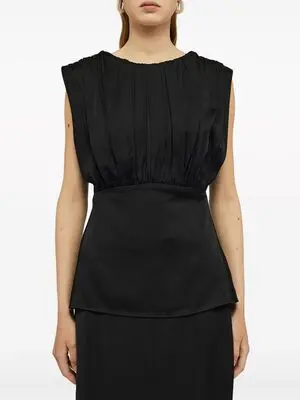 JIL SANDER Ruched Sleeveless Blouse