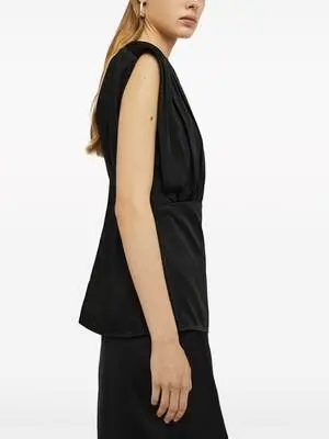 JIL SANDER Ruched Sleeveless Blouse