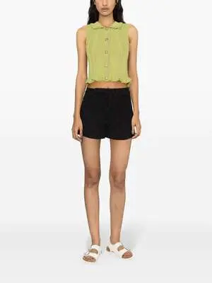 ALESSANDRO ENRIQUEZ Lurex-embellished Short Shorts