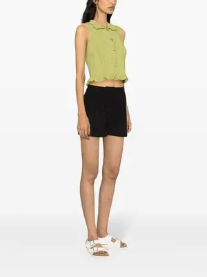 ALESSANDRO ENRIQUEZ Lurex-embellished Short Shorts