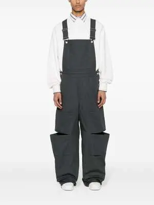 Gucci Logo-appliqué Cotton Dungarees