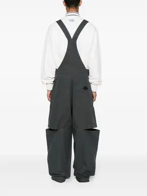 Gucci Logo-appliqué Cotton Dungarees