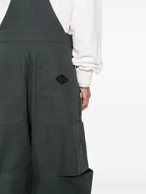 Gucci Logo-appliqué Cotton Dungarees