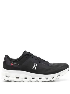 On Cloudflow 4 Logo Sneakers - Black
