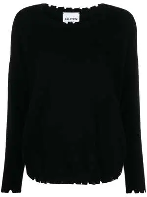 KUJTEN Raw-cut Cashmere Jumper