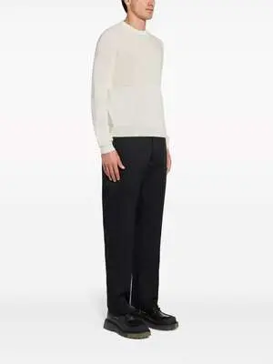 JIL SANDER Crew-neck Virgin Wool Jumper - Neutrals