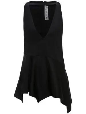 JW Anderson Ruffle-hem Satin Top