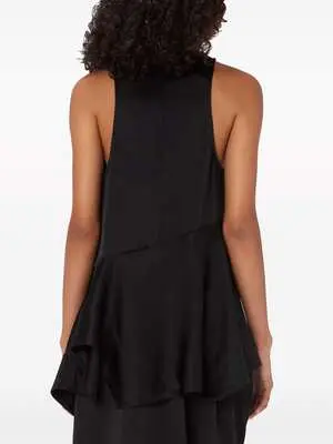 JW Anderson Ruffle-hem Satin Top