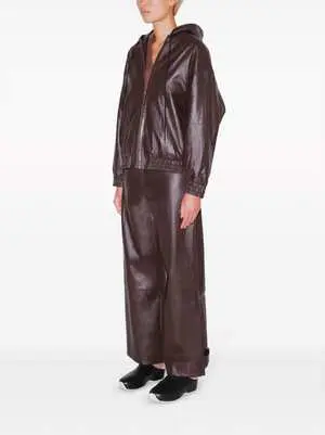 Rosetta Getty Plonge Leather Hooded Jacket