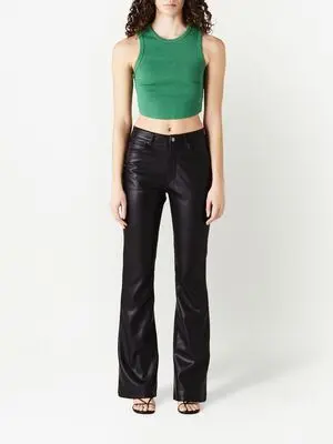 Ksubi Faux-leather Flared Trousers