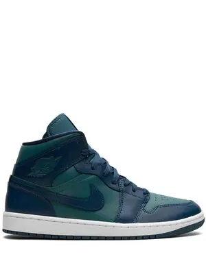 JORDAN Air 1 Mid Sky J Teal Sneakers - Green