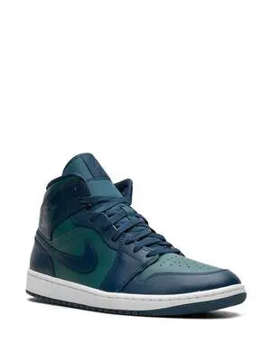 JORDAN Air 1 Mid Sky J Teal Sneakers - Green