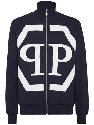 Philipp Plein Hexagon Logo-print Sweatshirt - Blue