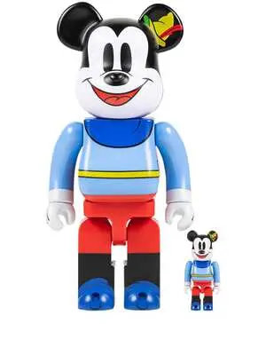MEDICOM TOY X Disney Mickey Mouse Bearbrbrave Little Tailor Be@rbrick 100% And 400% Figure Set - Blue