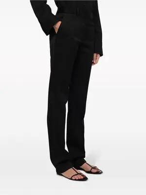 JIL SANDER High-waist Straight-leg Trousers - Black