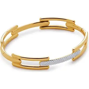 Monica Vinader Lab Created Diamond Pavé Bangle - 18k Gold Vermeil