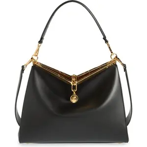 Etro Vela Leather Shoulder Bag - Black