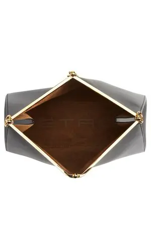 Etro Vela Leather Shoulder Bag - Black