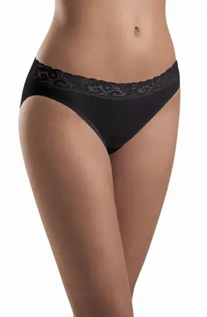Hanro Moments High Cut Bikini - Black