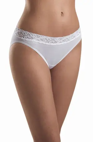 Hanro Moments High Cut Bikini - White