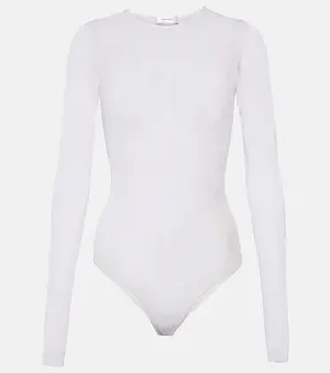 Wardrobe.NYC Floral Chantilly Lace Bodysuit