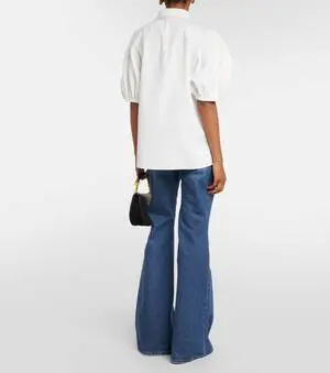 Chloé Puff-sleeve Cotton Blouse