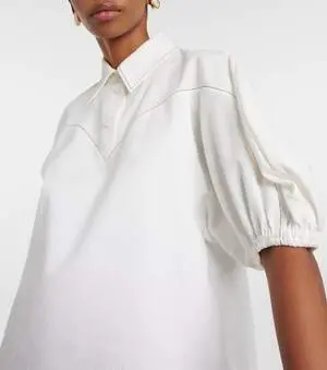 Chloé Puff-sleeve Cotton Blouse