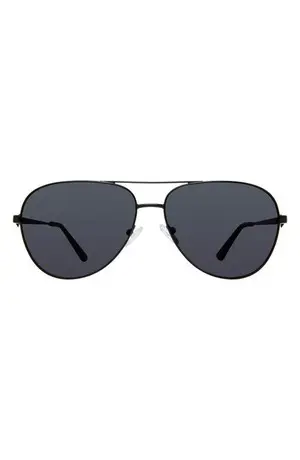 Kurt Geiger Shoreditch Aviator Sunglasses - Black/gray
