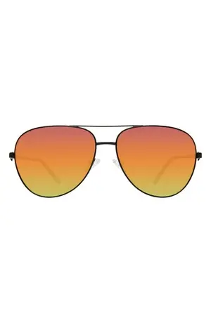 Kurt Geiger Kurt Geiger London Shoreditch Aviator Sunglasses Blavk Fuchsia/ Rainbow