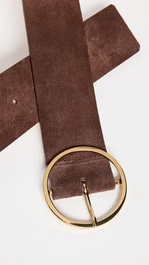 B-low The Belt Molly Suede Belt - Chocolate Gold