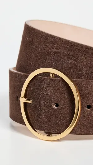 B-low The Belt Molly Suede Belt - Chocolate Gold