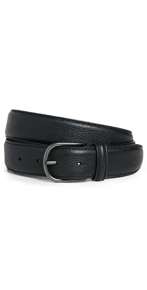 Anderson's Textured Leather Belt - Black N1