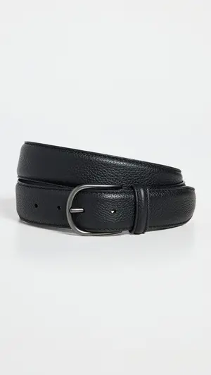Anderson's Textured Leather Belt - Black N1