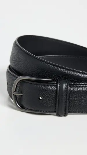Anderson's Textured Leather Belt - Black N1