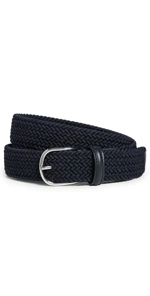 Anderson's Nylon Woven Belt - Navy B1
