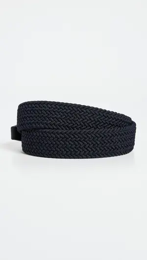 Anderson's Braided Woven Belt - Navy B1