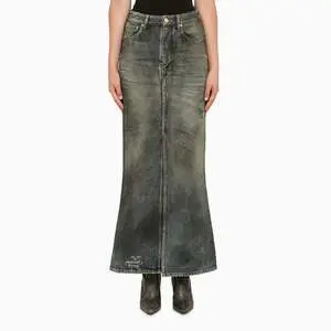 Balenciaga Skirt In Japanese Denim