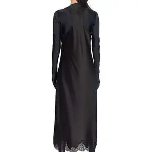 Balenciaga Satin Strappy Midi Dress