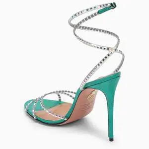 AQUAZZURA Dance Plexi Aqua Blue Sandal