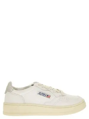 AUTRY Medalist Low Leather Sneakers White/silver