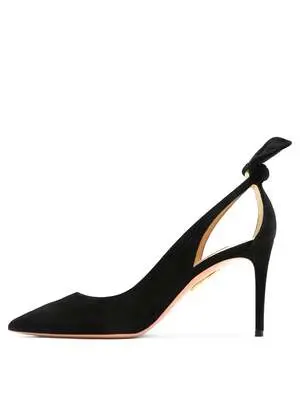 AQUAZZURA Bow Tie 85 Pumps - Black