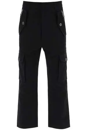 Balmain Cotton Cargo Pants - Black