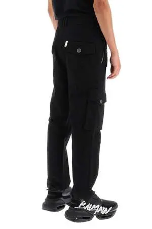 Balmain Cotton Cargo Pants - Black