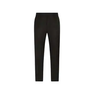 Dolce & Gabbana Wool Regular Fit Pants - Black