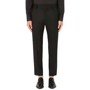 Dolce & Gabbana Wool Regular Fit Pants - Black