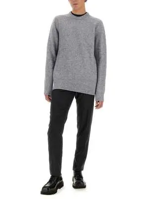 Dolce & Gabbana Wool Regular Fit Pants - Grey