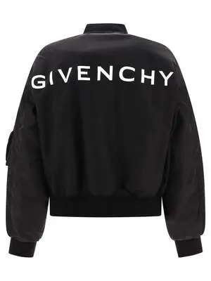 Givenchy Bomber Jacket With Pocket Detail - Black