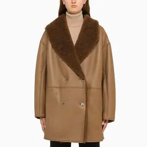 LOULOU STUDIO Namo Coat In Leather And Shearling