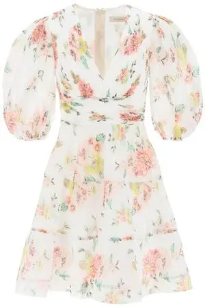 Zimmermann Pleated Organza Mini Dress