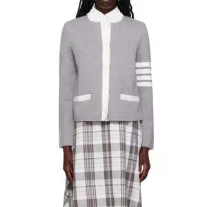 Thom Browne 4 Bar Wool Cardigan